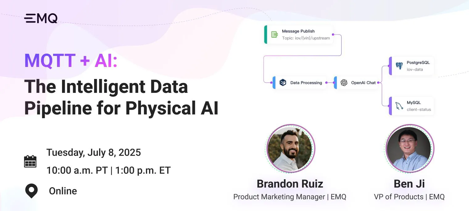 MQTT + AI: The Intelligent Data Pipeline for Physical AI | EMQ